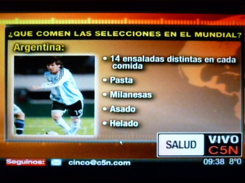 What's Messi Eating For Dinner? Argentina's World Cup Diet - Pick Up ...